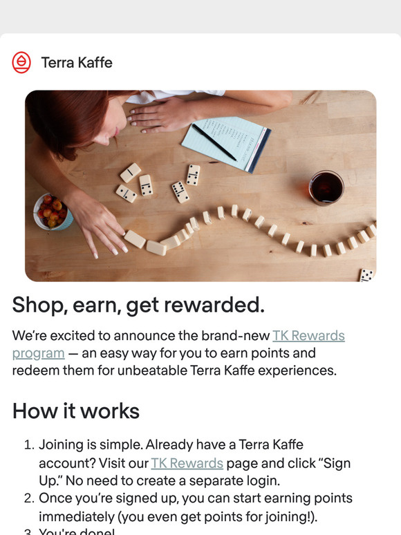 Terra Kaffe: Introducing TK Rewards 🎉 | Milled