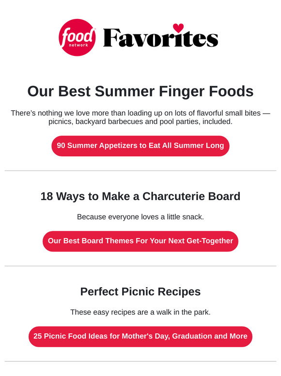 Food Network: Summer Finger Food You'll Love Snacking On | Milled