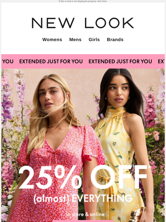 New Look Email Newsletters: Shop Sales, Discounts, and Coupon Codes