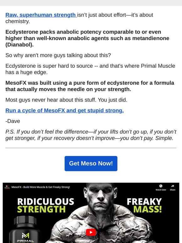Primal Muscle: The natural strength cheat code nobody talks about | Milled