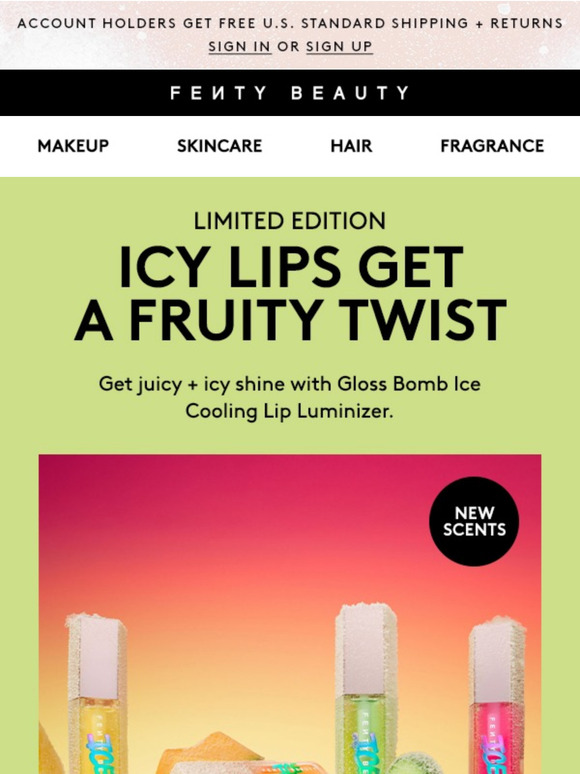 Fenty Beauty: New 🍍💦 Icy lips get a fruity twist | Milled