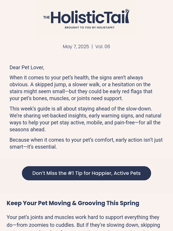 Holista Pet: Is Your Pet Acting “Old? Here’s What It Might Mean | Milled