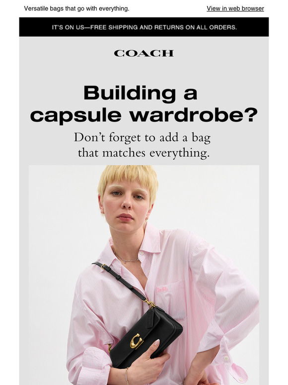 Coach: Your capsule wardrobe has been waiting for these. | Milled