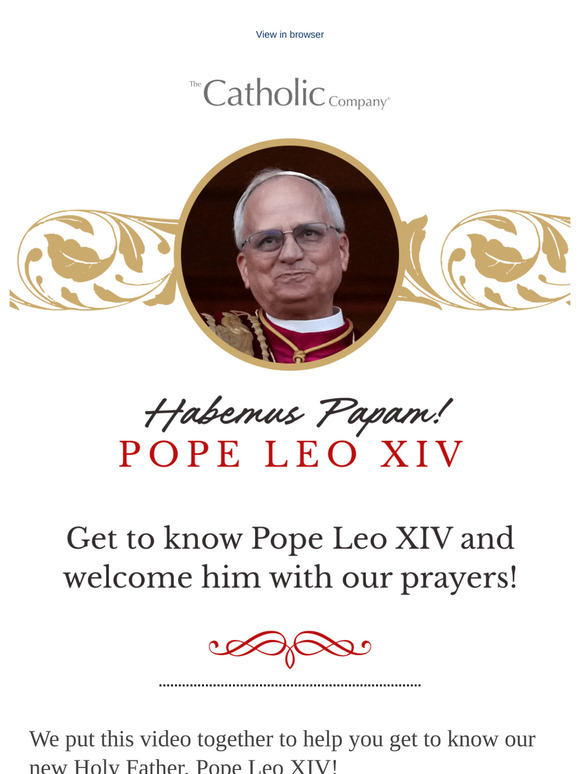 Trinity Road: NEW VIDEO: Meet Pope Leo XIV | Milled