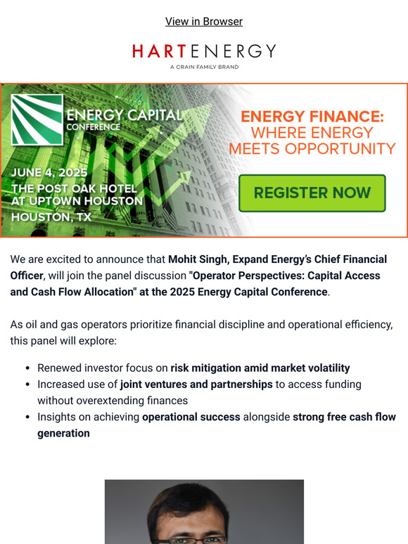 Hart Energy: Expand Energy’s CFO joins 2025 Energy Capital Conference ...