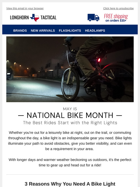 Longhorn Tactical: Gear Up for the Ride 🚲 It's National Bike Month | Milled