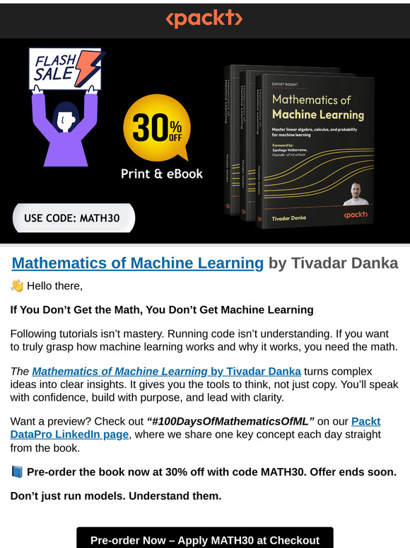 Packt: The Mathematics of Machine Learning: Are You Really Covered ...