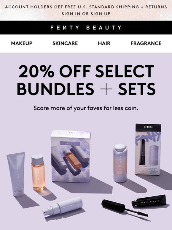 Fenty Beauty Email Newsletters: Shop Sales, Discounts, and Coupon Codes