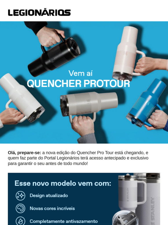 Stanley: Novo Quencher Pro Tour: design, cores e zero vazamento! | Milled