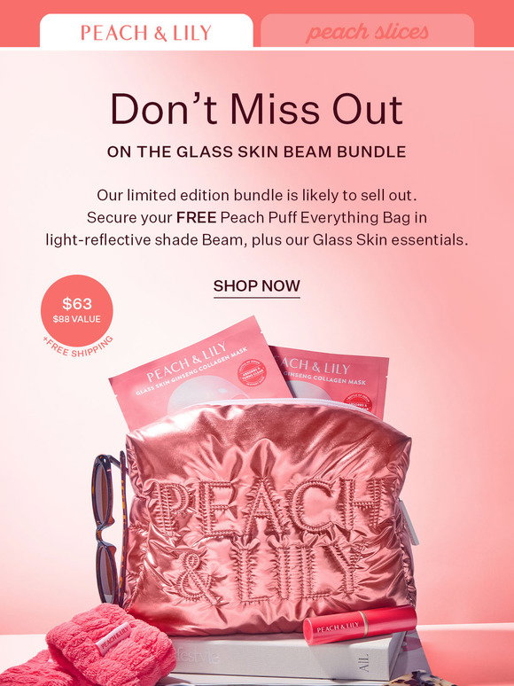 Peach and Lily: Our Glass Skin Beam Bundle is almost gone! (Save $25 ...