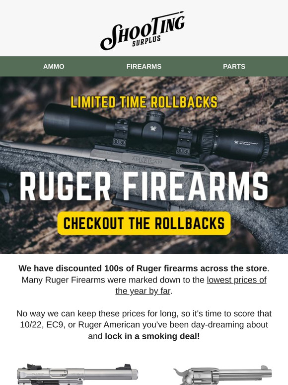 Shooting Surplus: 🤪 Crazy Prices on Ruger Firearms | Milled