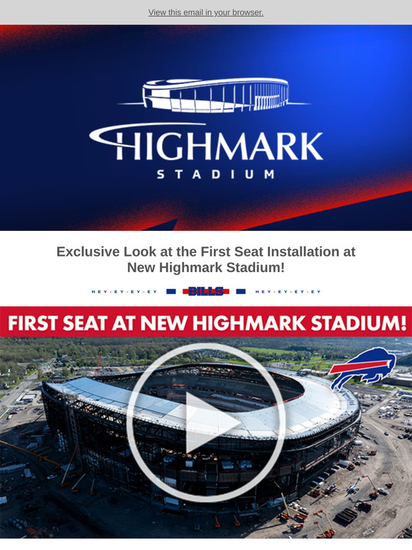 Buffalo Bills: Check out the first seat being installed at New Highmark ...