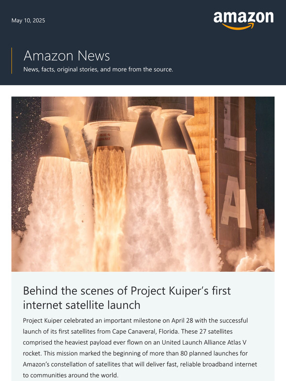 Amazon: Go inside Project Kuiper’s first satellite mission launch | Milled