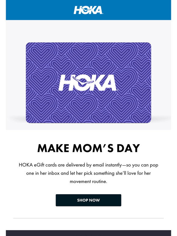 Hoka: eGift cards for Mom | Milled