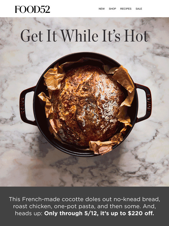 Food52 Email Newsletters: Shop Sales, Discounts, and Coupon Codes