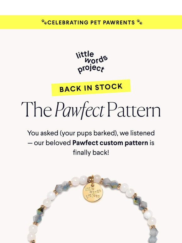 Little Words Project: BACK IN STOCK: The Pawfect Pattern 🐾 | Milled