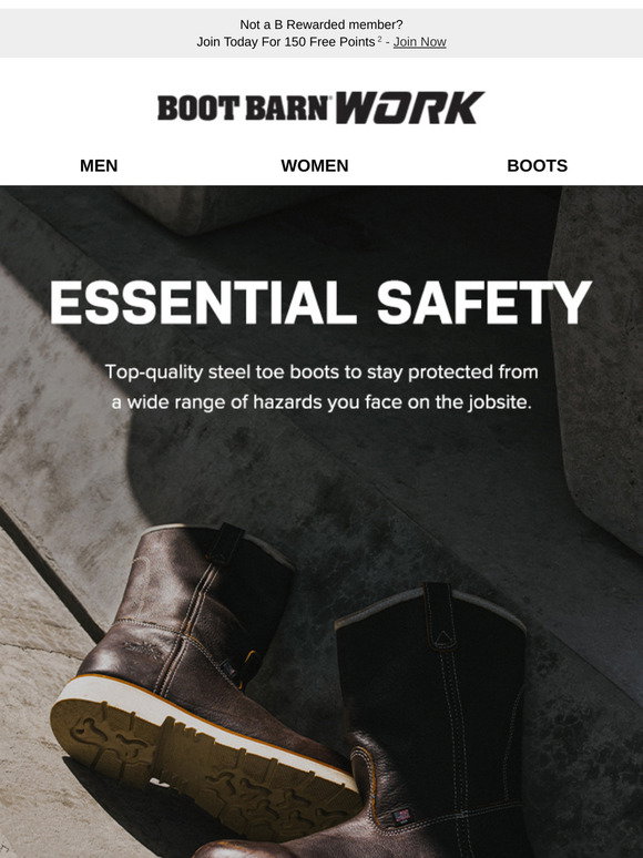 Boot Barn: Lace-up & pull-on steel toe boots | Milled