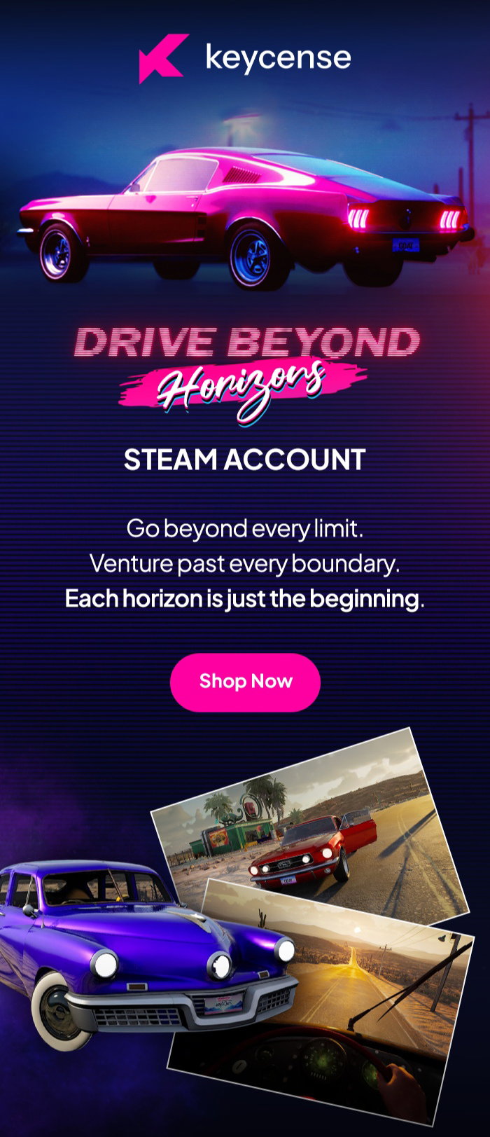 Keycense: 🚗 Drive Beyond Horizons is ready to amaze you! | Milled