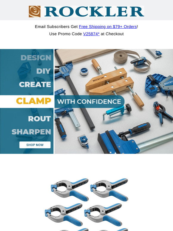 Rockler Woodworking and Hardware: Your Clamping Headquarters: Save Up ...