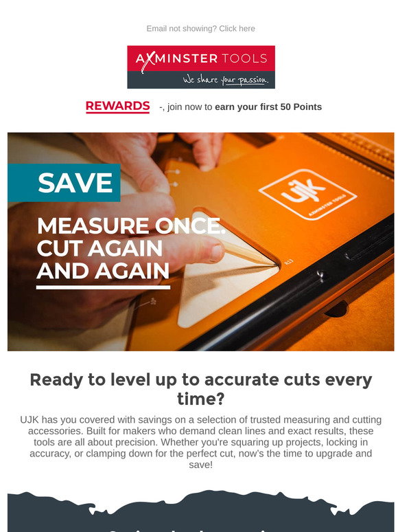 Axminster Tools: Measure it, mark it and cut it for less! | Milled