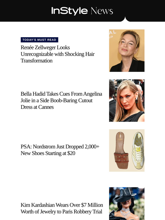 InStyle: Renée Zellweger looks unrecognizable with shocking hair ...