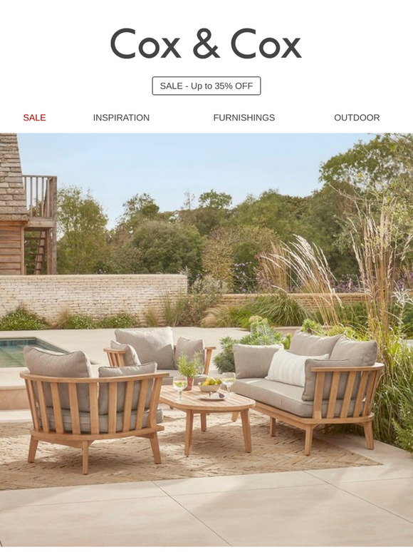 Cox and Cox: Outdoor living | 20% off | Milled