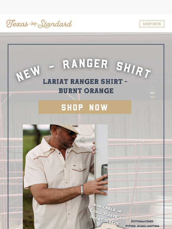 Texas Standard: Meet the new Lariat Ranger Shirt | Milled