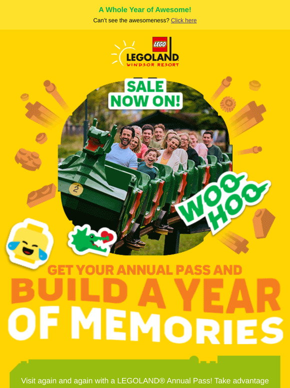 Legoland: Unlock a year of memories with a LEGOLAND Annual Pass - Sale ...