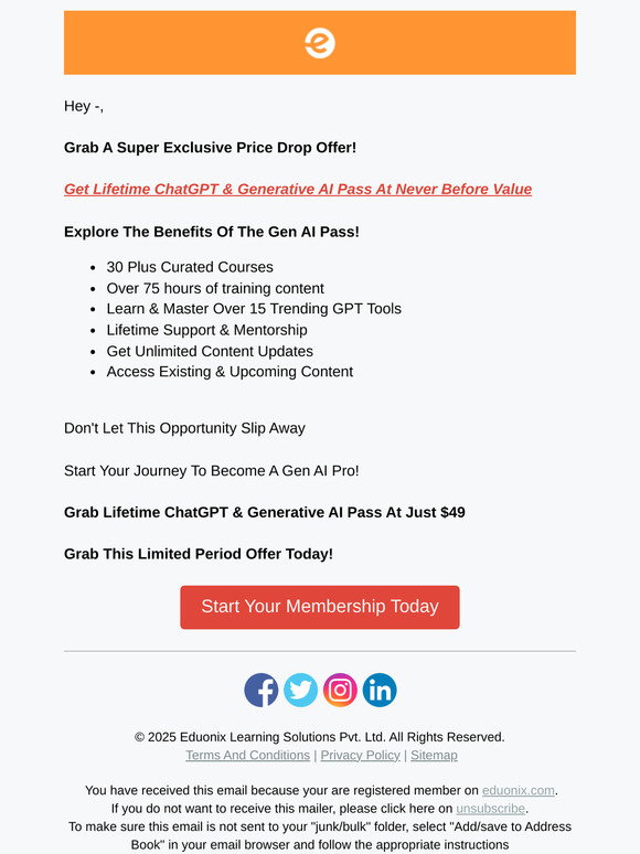 Eduonix: Become an AI Pro: The Ultimate Gen AI Pass! | Milled