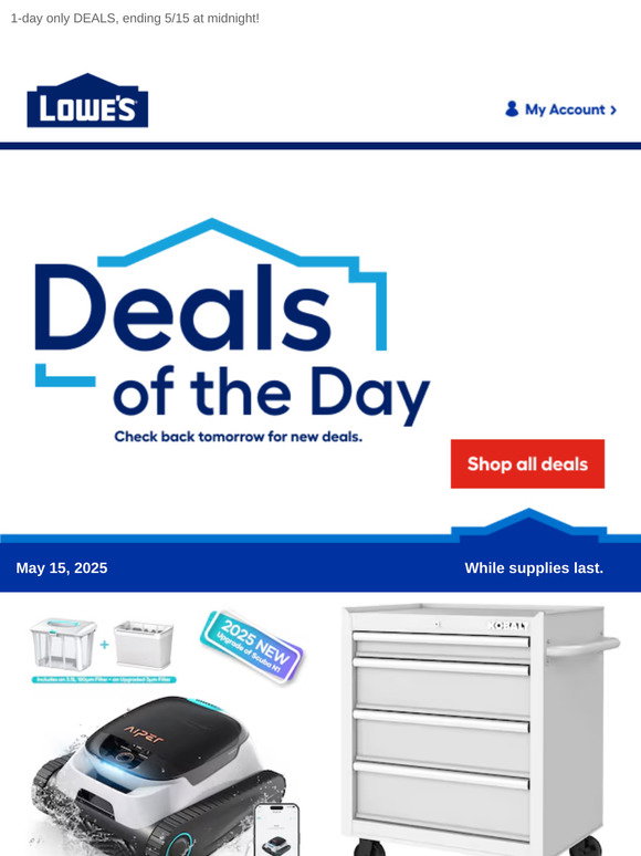 Lowe's Email Newsletters: Shop Sales, Discounts, and Coupon Codes