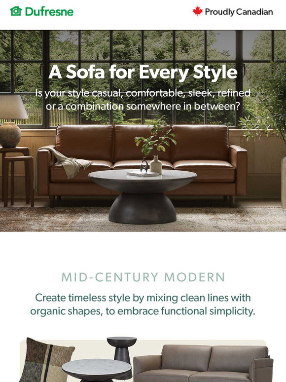 Dufresne Furniture: A Sofa for Every Style! | Milled