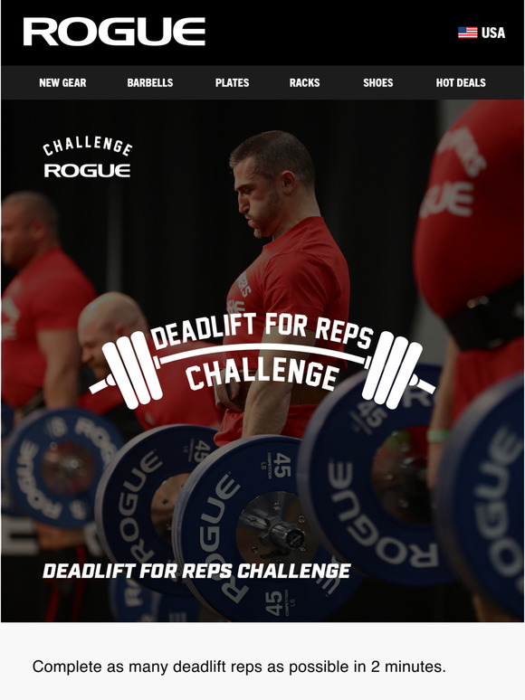 Rogue Fitness: The Deadlift for Reps Challenge Starts Now - Register ...