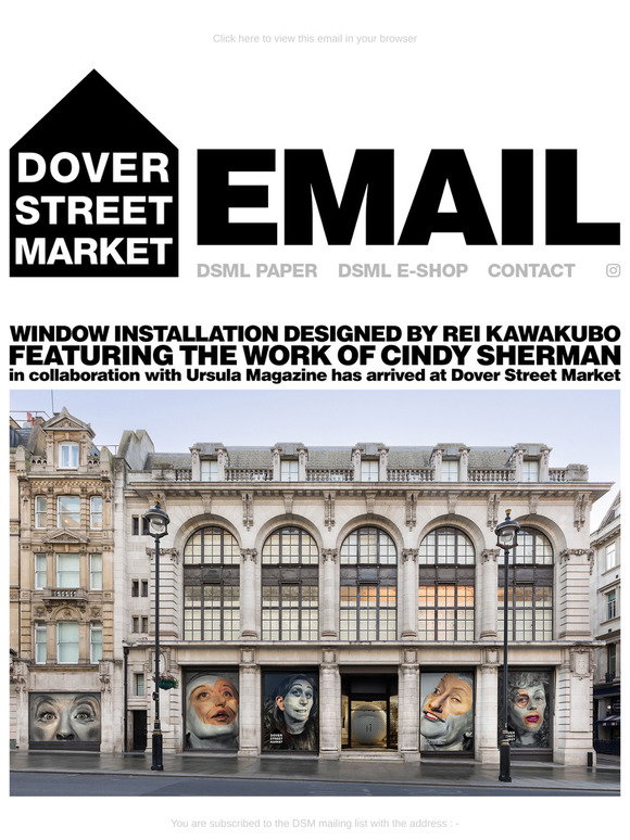Dover Street Market: Window installation designed by Rei Kawakubo ...