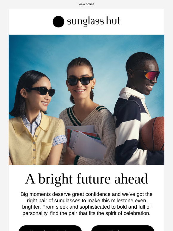 Sunglass Hut: Step into graduation with the perfect shades | Milled