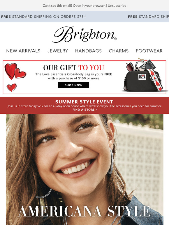 Brighton Email Newsletters: Shop Sales, Discounts, and Coupon Codes