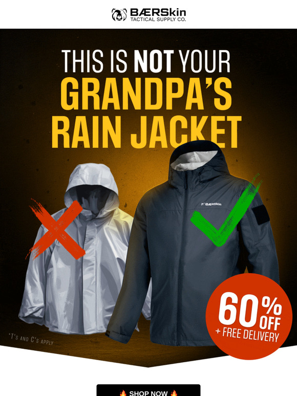 Bearskin Tactical Supply Co.: Why BAERSkin Outsmarts Every Rain Jacket ...
