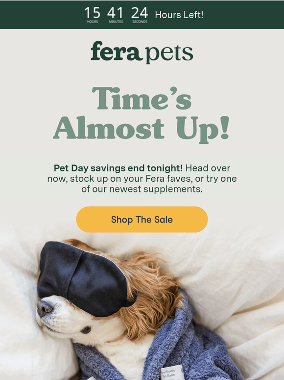 Fera Pets: Last day to save 20% 🐾 | Milled