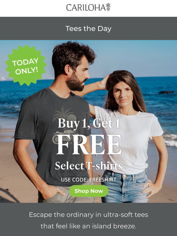 Cariloha: Final Hours ‼️ Buy 1, Get 1 FREE Select Shirts | Milled
