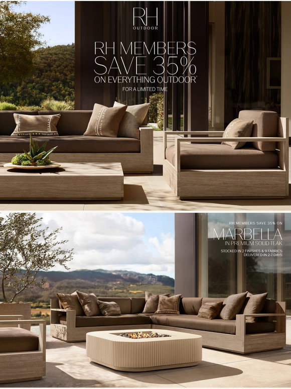 Restoration Hardware Email Newsletters: Shop Sales, Discounts, and ...