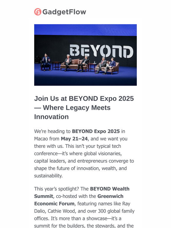 Gadget Flow: 🎟️ Free Tickets to BEYOND Expo 2025? Here’s Why You Should ...