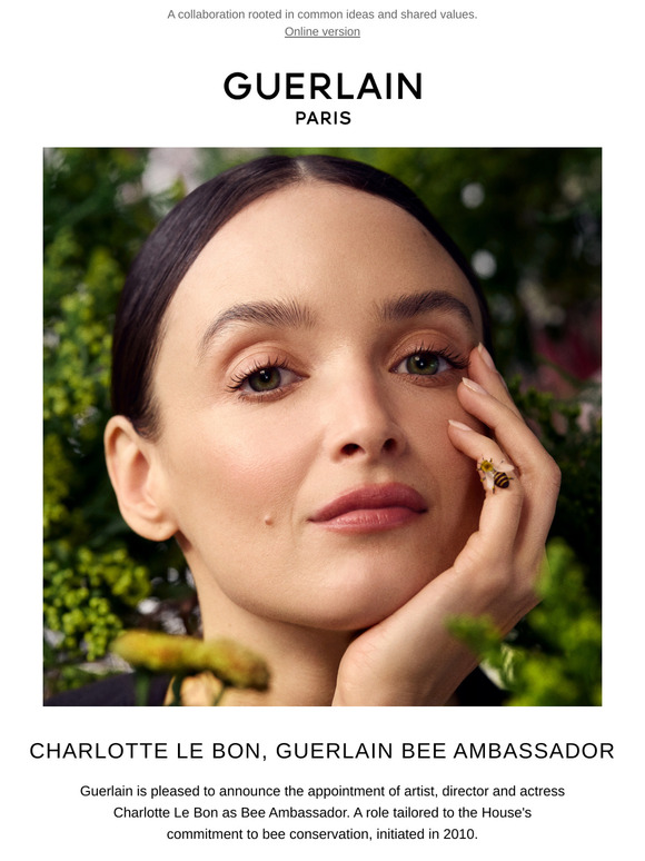 Guerlain: Charlotte Le Bon, New Bee Ambassador | Milled