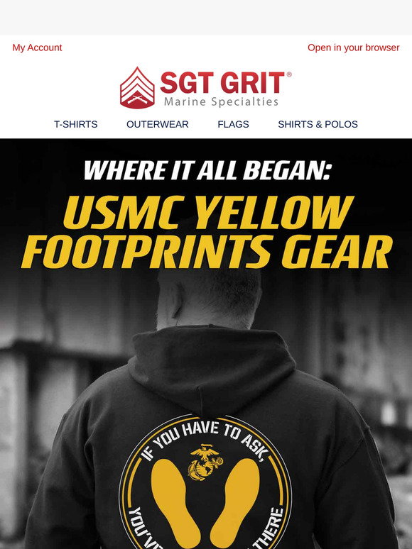 Sgt. Grit Marine Specialties: Where It All Began!—Shop USMC Yellow ...