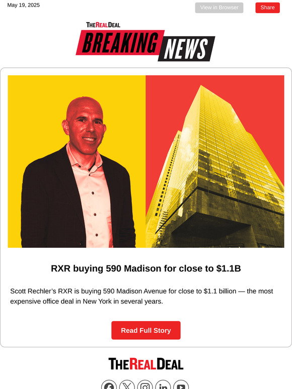The Real Deal: BREAKING: RXR buying 590 Madison for close to $1.1B | Milled