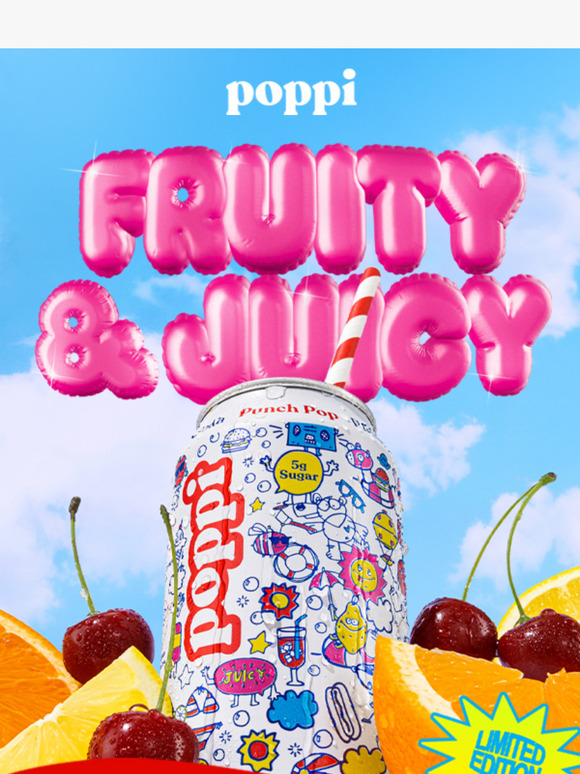 Poppi: NEW limited-edition flavor: Punch Pop 💥💥💥 | Milled