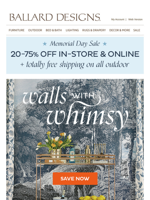 Ballard Designs: Make your walls as unique as you | Milled