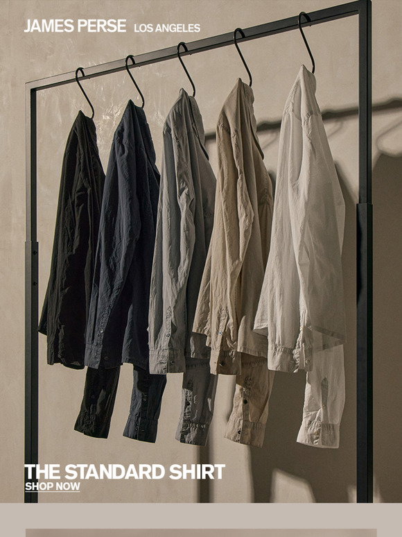 James Perse: The Standard Shirt | Milled