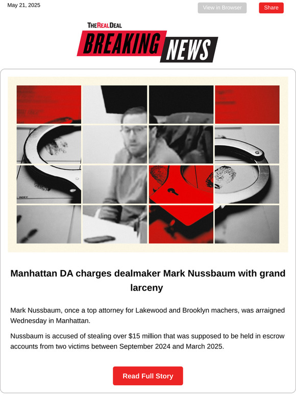 The Real Deal: BREAKING: Mark Nussbaum charged with grand larceny | Milled