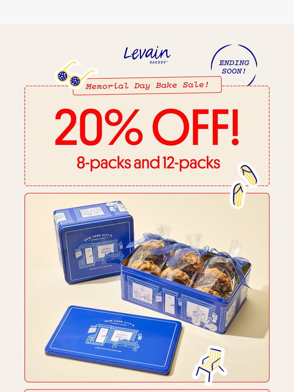 Levain Bakery: Don't Miss Out: 20% Off 8 & 12 Packs 🍪 | Milled