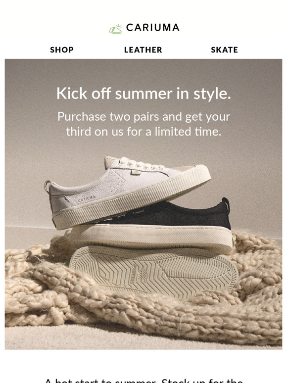 Cariuma: BUY 2, GET THE 3RD FREE | Milled