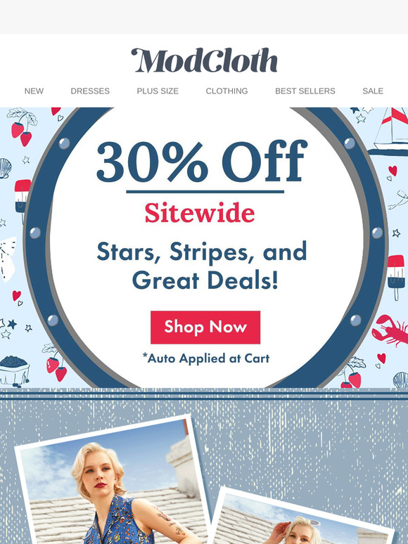 Modcloth Email Newsletters: Shop Sales, Discounts, and Coupon Codes